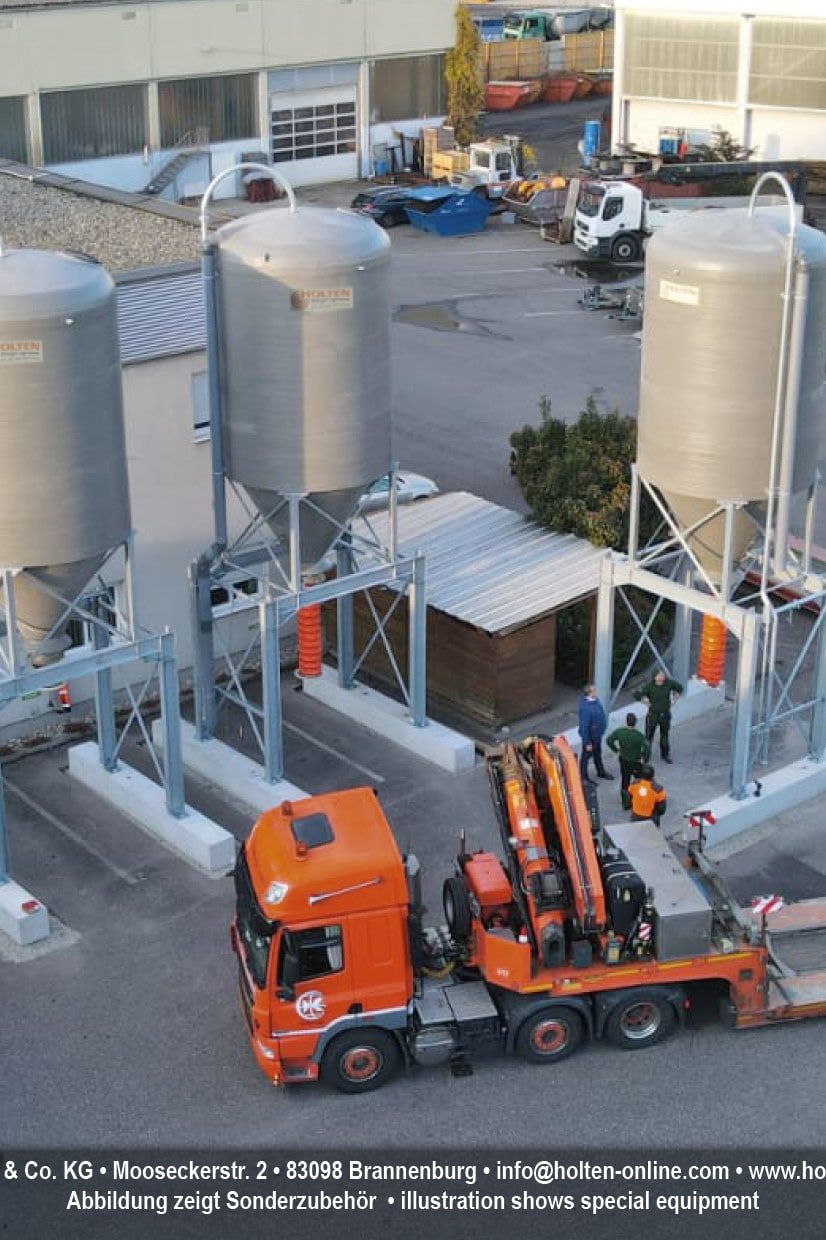 Mobile Silos GFK/Stahl | 20 + 25 + 30m³ | HOLTEN Online