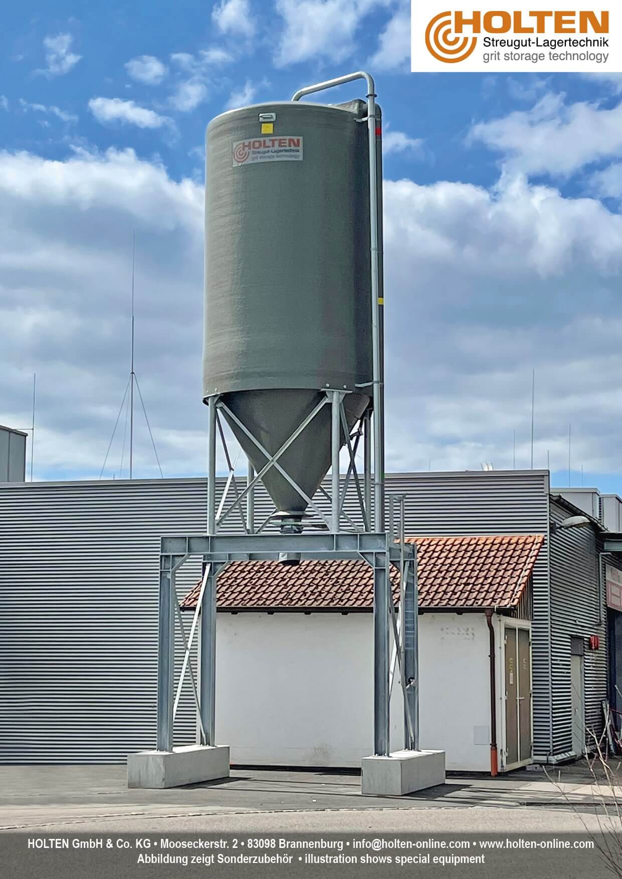 Mobile Silos GFK/Stahl | 20 + 25 + 30m³ | HOLTEN Online