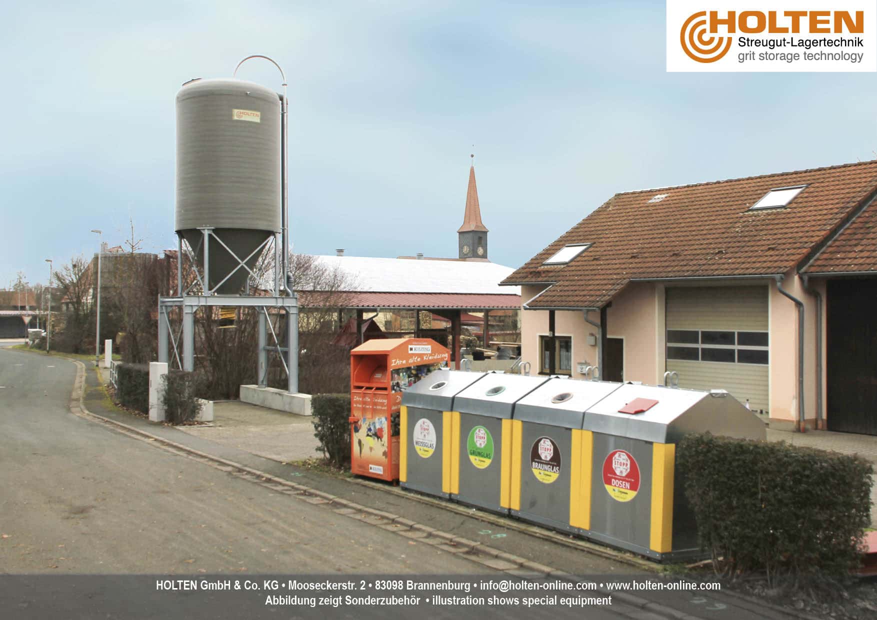 Mobile Silos GFK/Stahl | 20 + 25 + 30m³ | HOLTEN Online