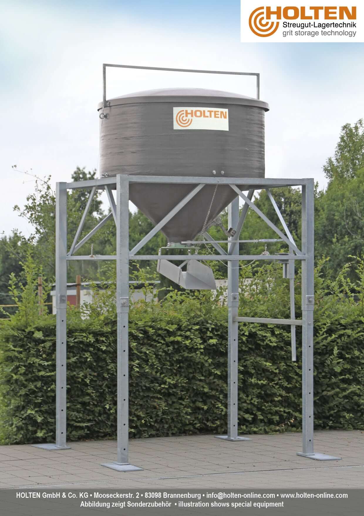 Mobile Silos GFK/Stahl | 3,5 + 5m³ | HOLTEN Online