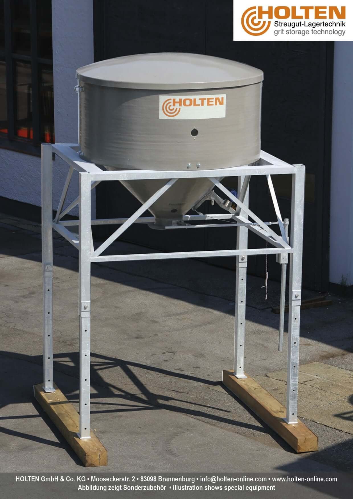 Mobile Silos GFK/Stahl | 3,5 + 5m³ | HOLTEN Online